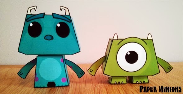 Monsters Inc.: Free Printable Sully and Mike Paper Toys. - Oh My Fiesta ...