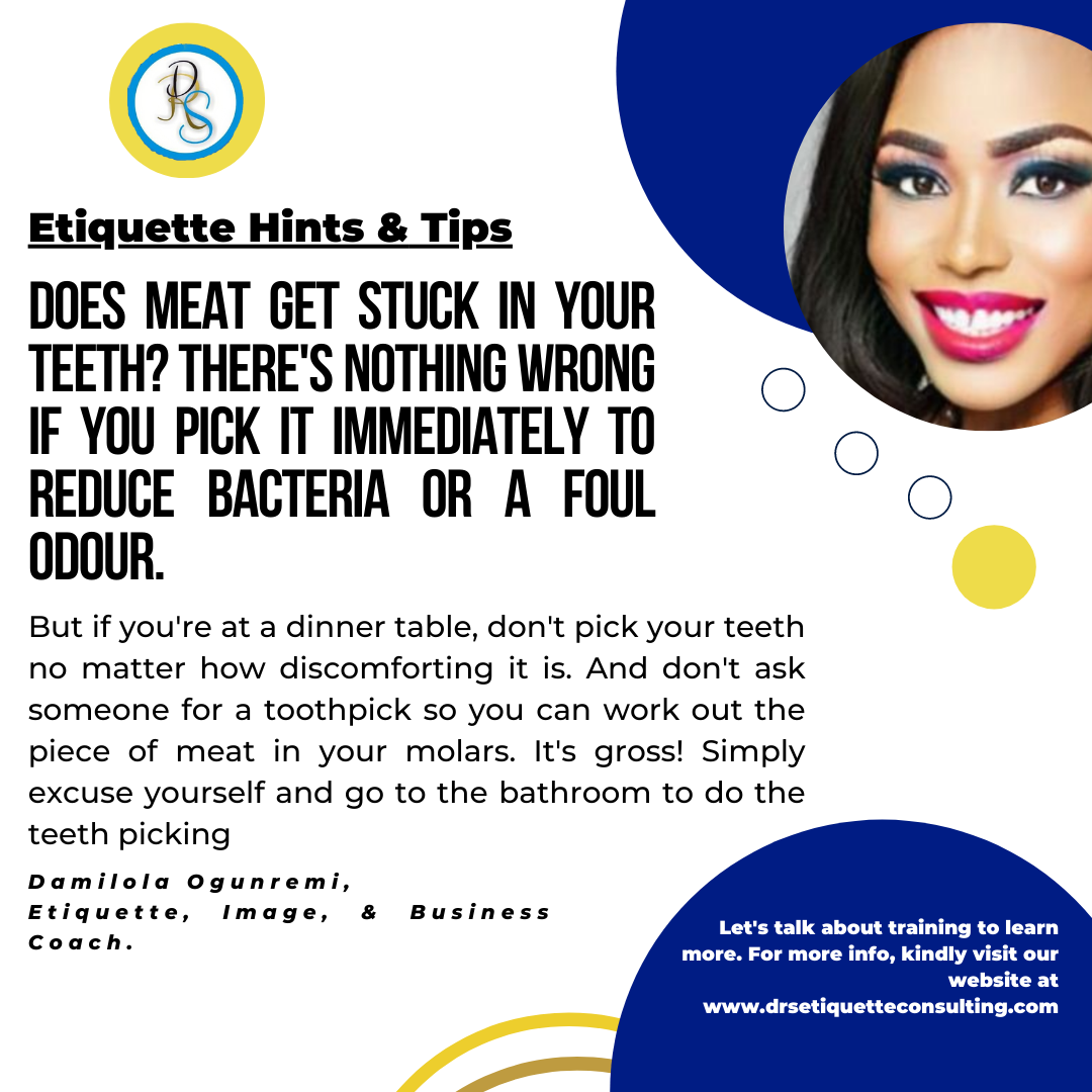 Etiquette Hints & Tips: Teeth Picking in the Public - DRS ETIQUETTE ...
