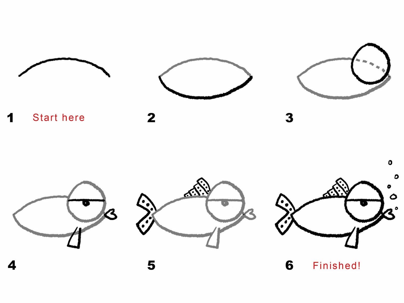 Óvodás Gyerekek: Rajzoljunk halat!