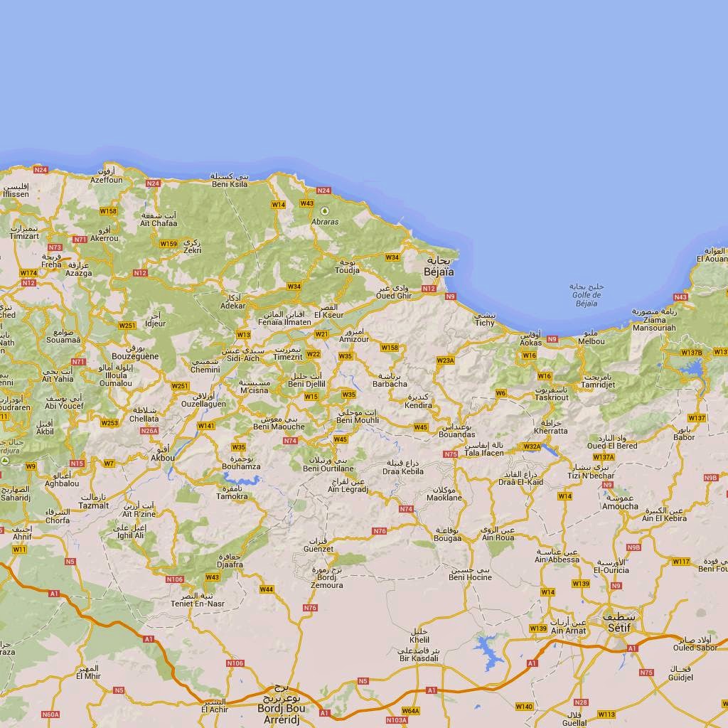 Découpage administratif de l'Algérie & Monographie: Carte du réseau ...