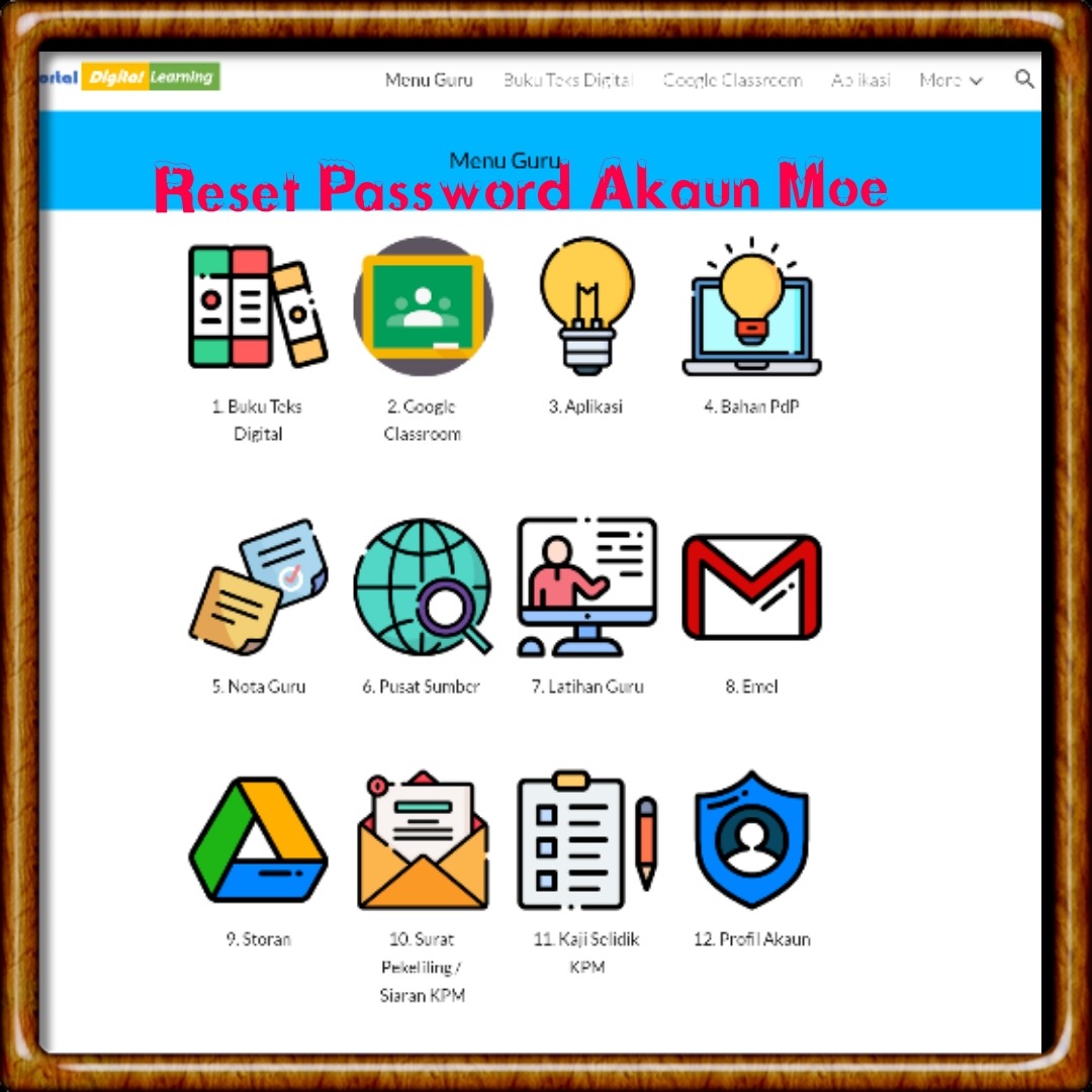 CARA RESET PASSWORD GURU DAN MURID AKAUN GOOGLE CLASSROOM MOE / DELIMa ...