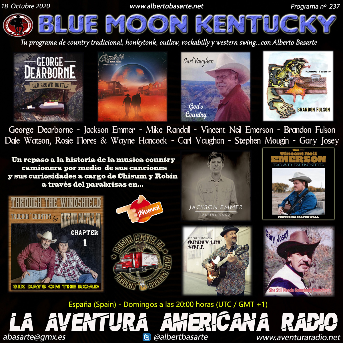 Alberto Basarte: Blue Moon Kentucky nº 237 - Programa del domingo 18 de ...