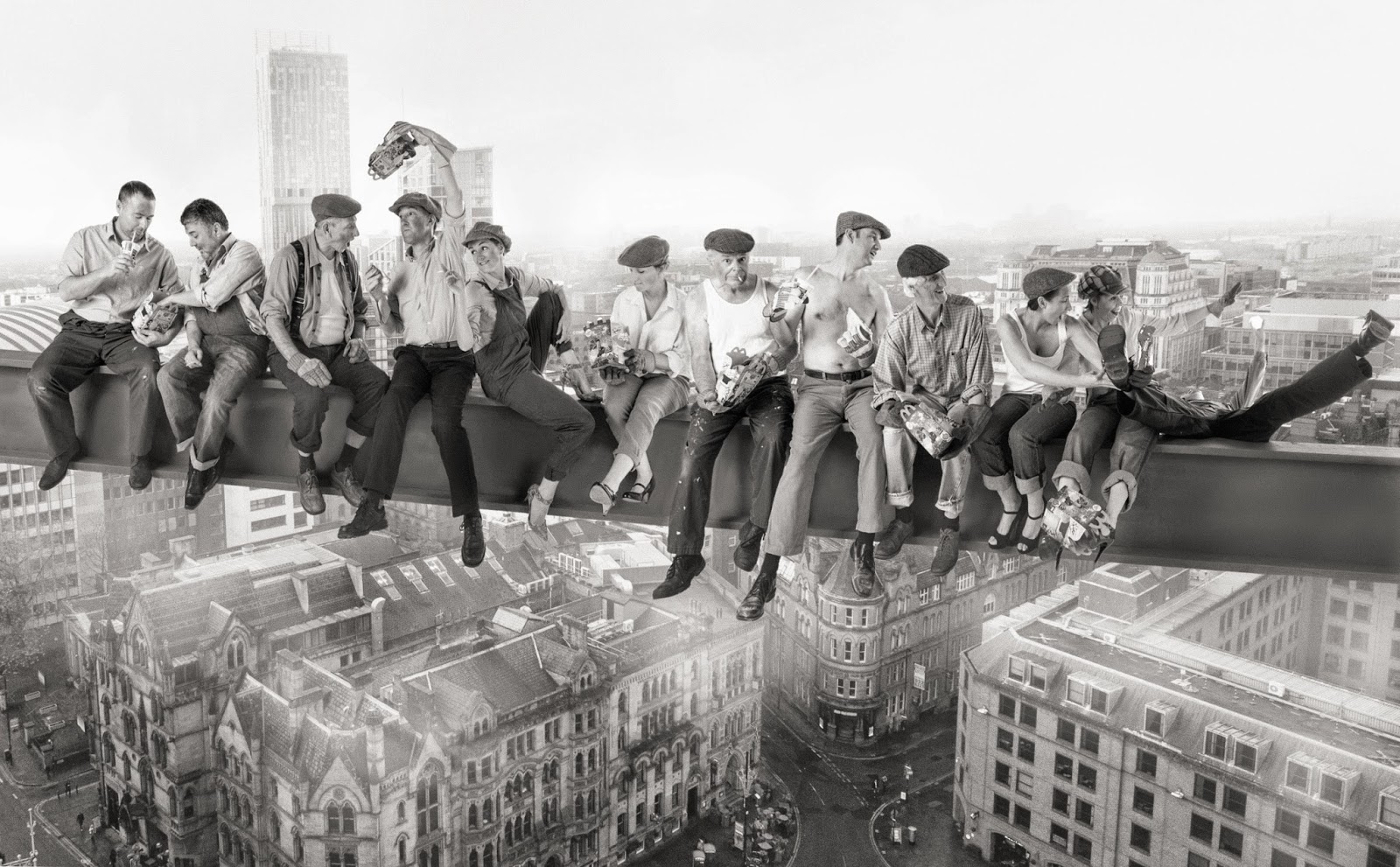 In the Style of Lewis Hine and the Empire State Building