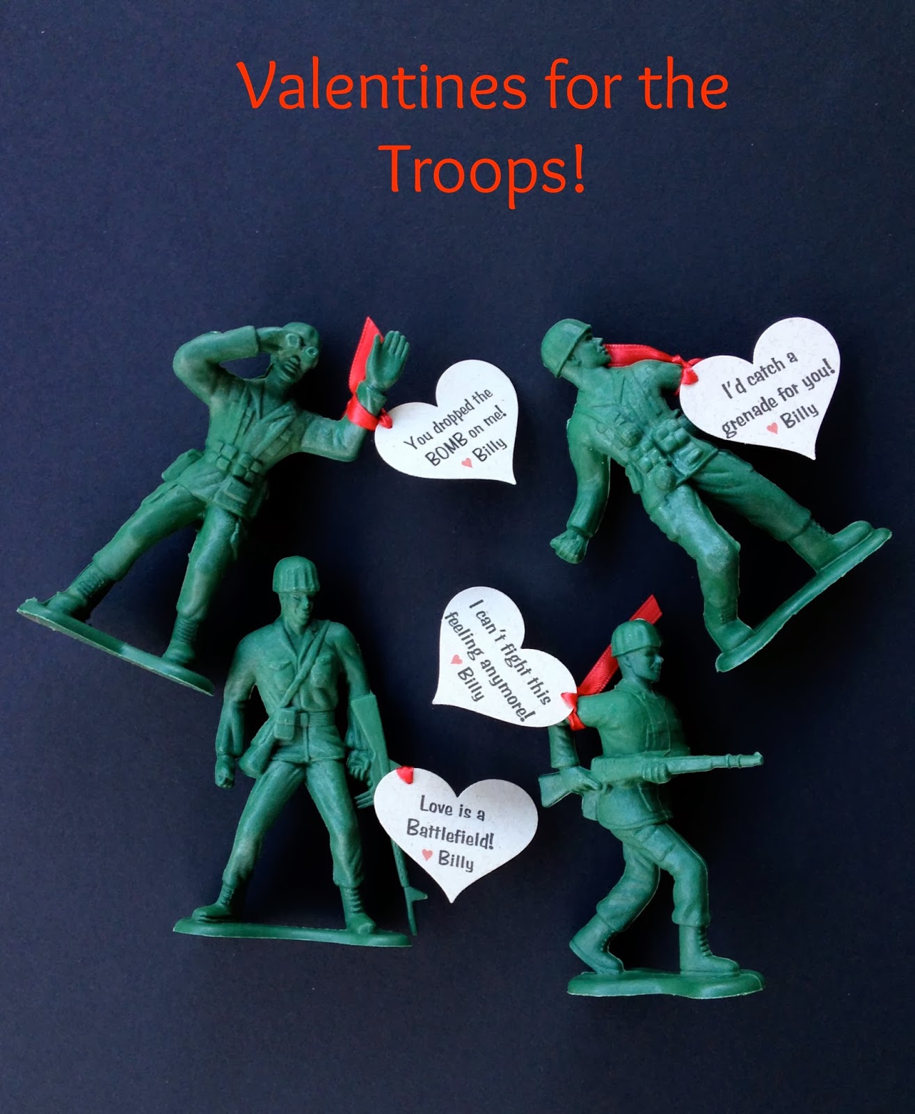 Jac o' lyn Murphy: Salute Love…Army Men Valentines