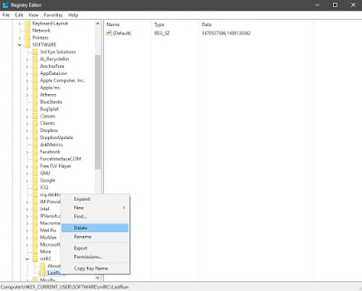 AMpm FUN: How to Reset mIRC 30 days Trial Period