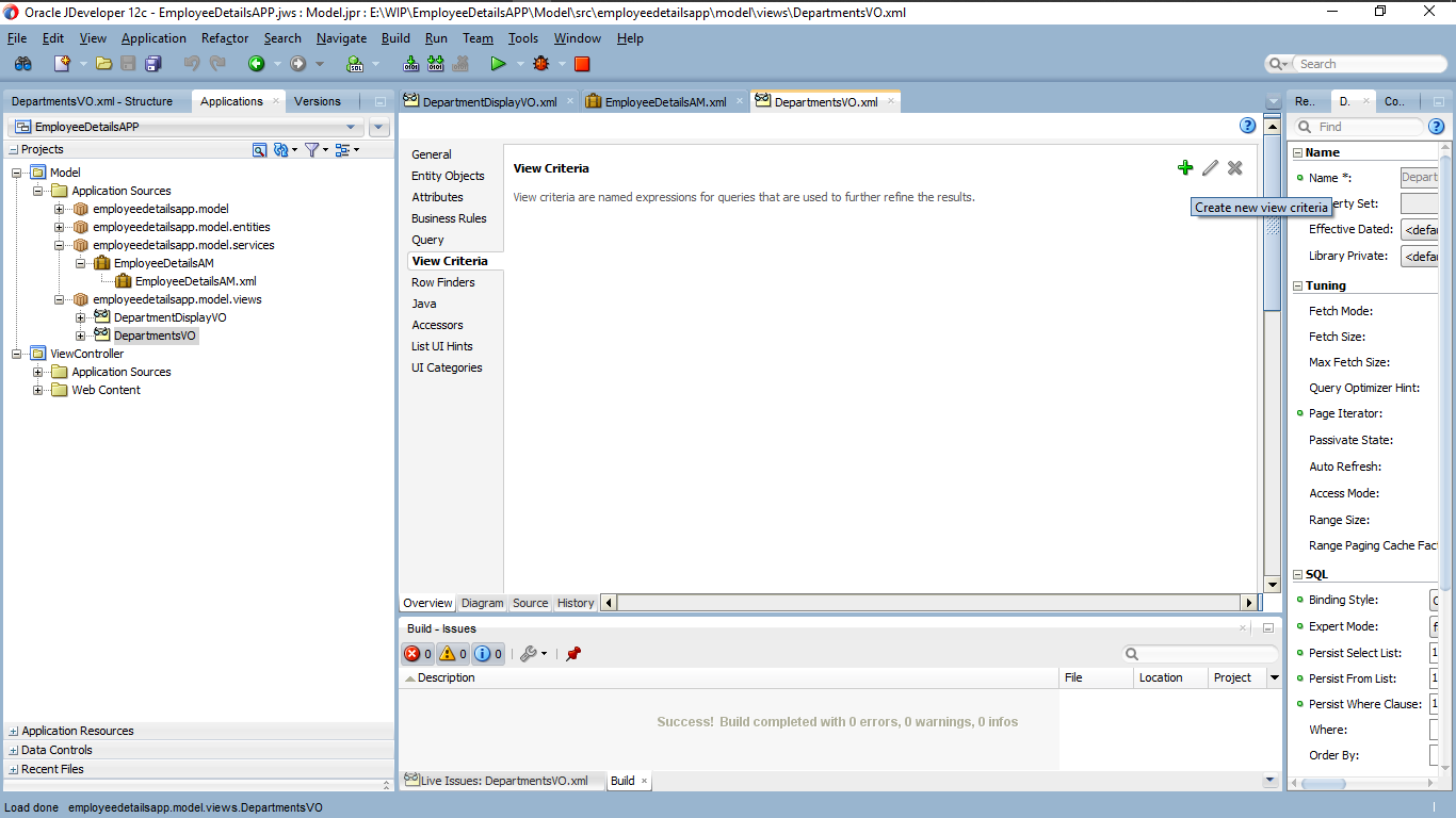 What Is A View Criteria In Adf