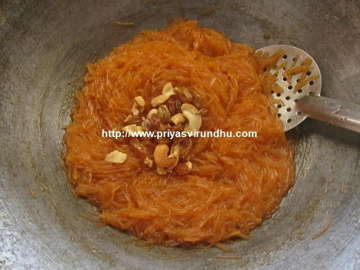 Priya's Virundhu: Vermicelli Kesari/Semiya Kesari – How to make Semiya ...