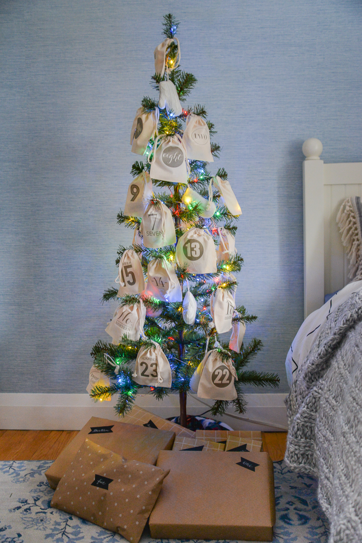 An Advent Christmas Tree With Stay At Home Activities - Rambling Renovators