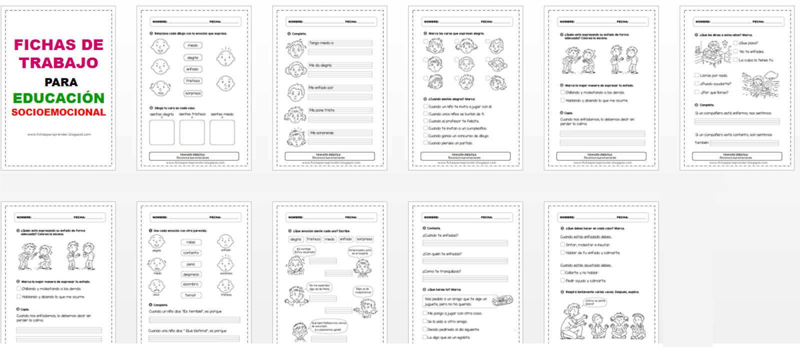 Actividades para trabajar las emociones