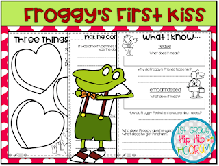 1st Grade Hip Hip Hooray!: Froggy's First Kiss Craft and Activities