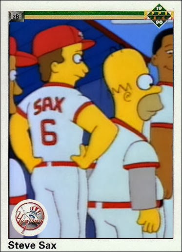 Baseball Card Breakdown: The Simpsons Fortnight, Day 6: Steve Sax goes ...