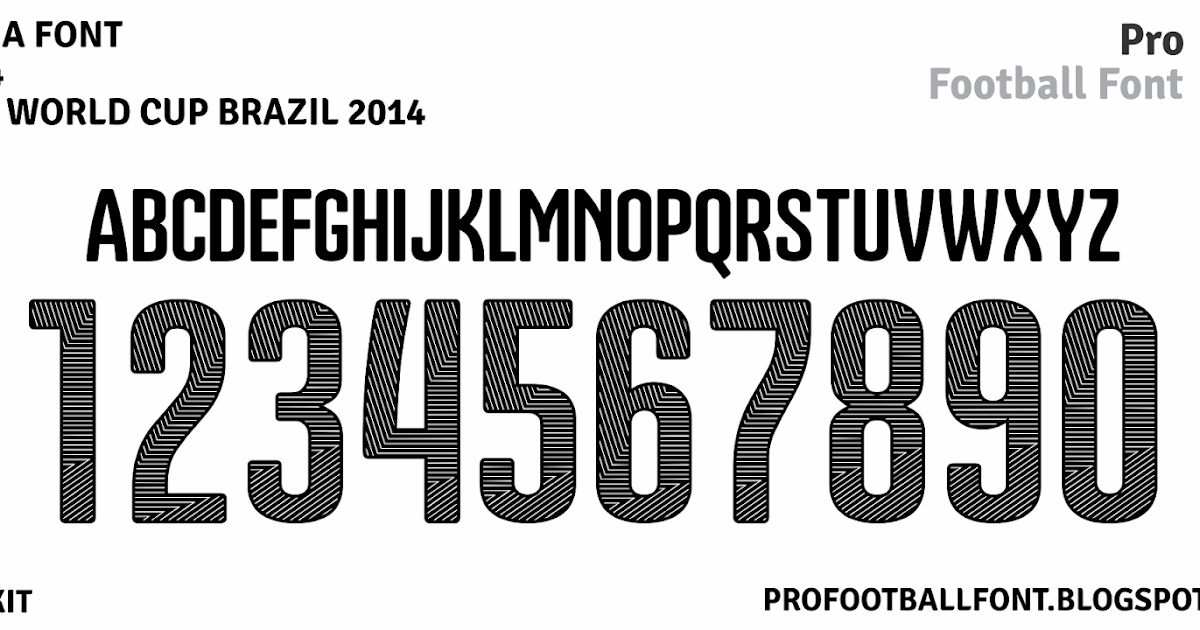 Puma World Cup 2014 Font