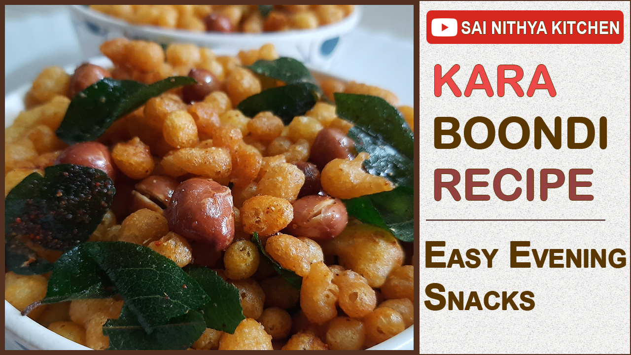 Kara Boondi | Easy Boondi Recipe | Khara Boondi | मसाला नमकीन बूंदी ...
