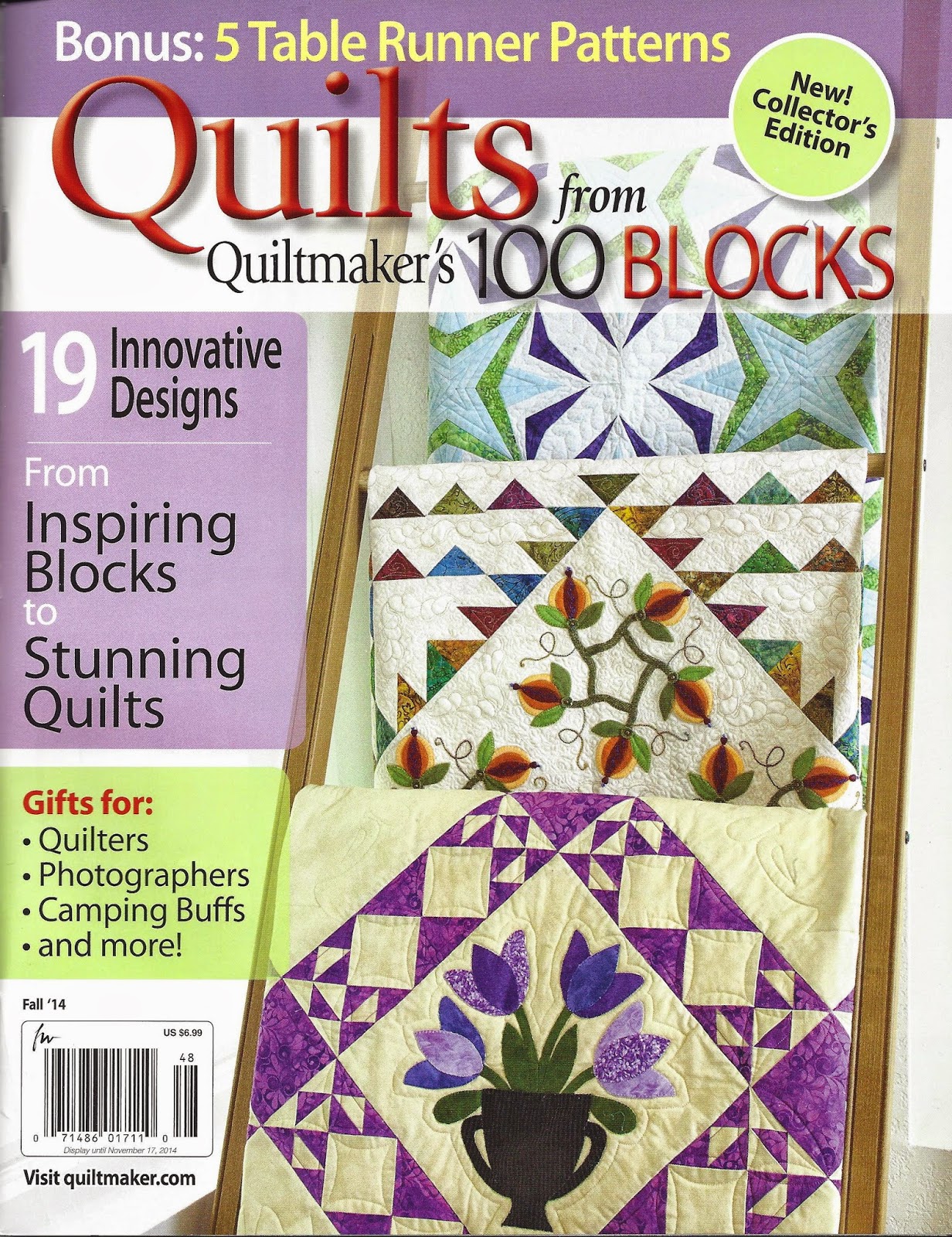 Wagons West Designs: Quilts From Quiltmaker's 100 Blocks Fall 2014