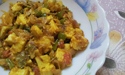 Flavorsome Flavors: Paneer Simla Mirch - Cottage Cheese with Green Bell ...