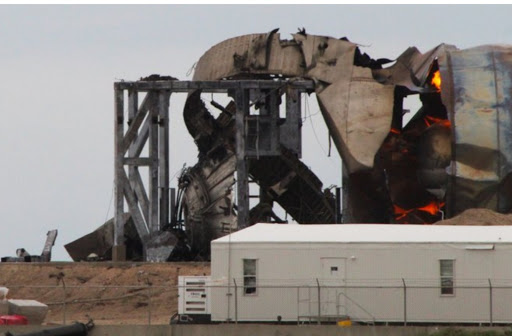 Starship sn4 explodes on pad