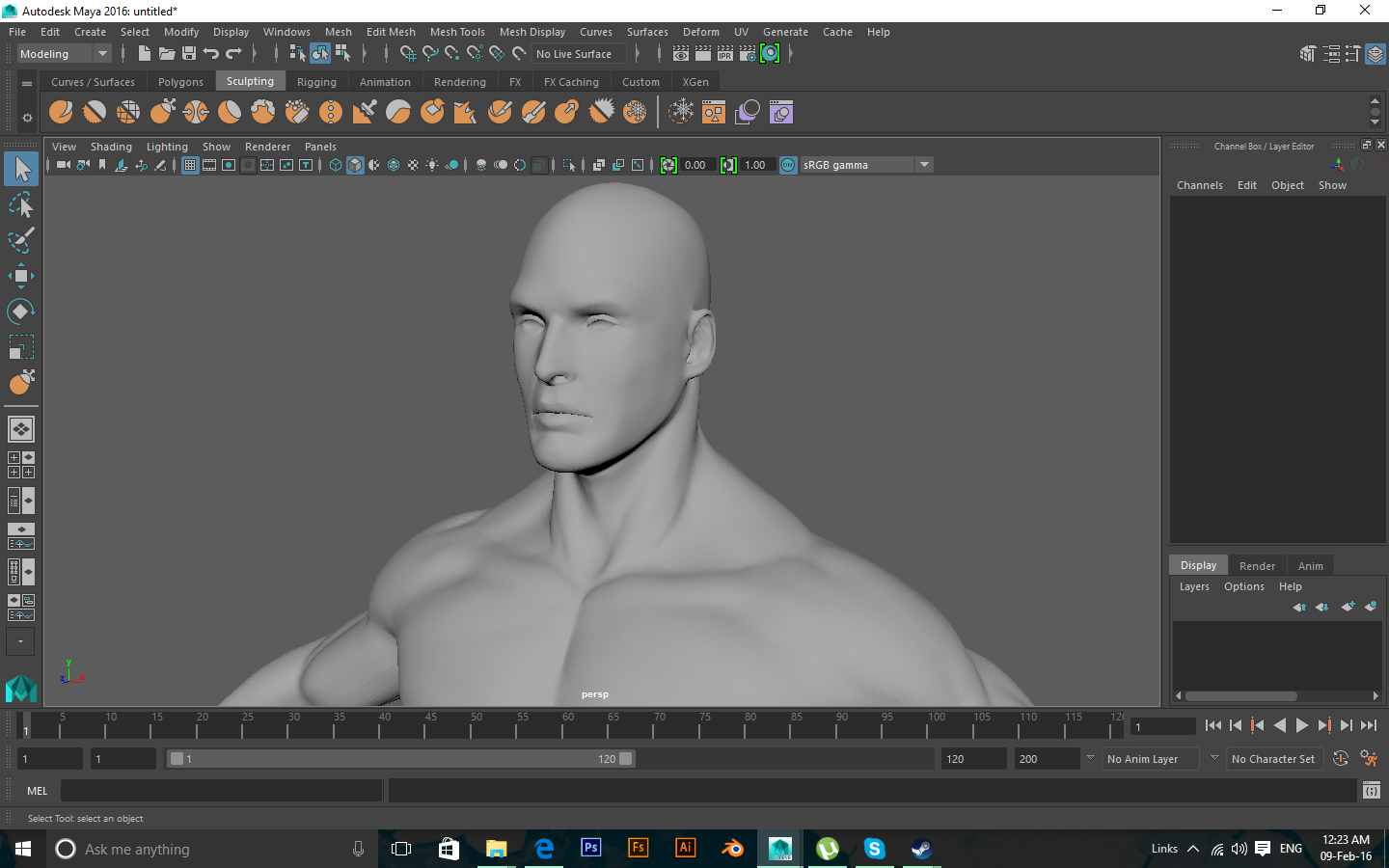 Brayden Naylor Blogs Maya Modelling The Male Body