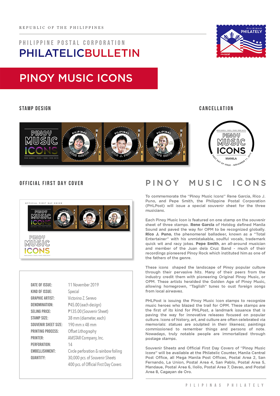 Philatelic Philippines: Pinoy Music Icons