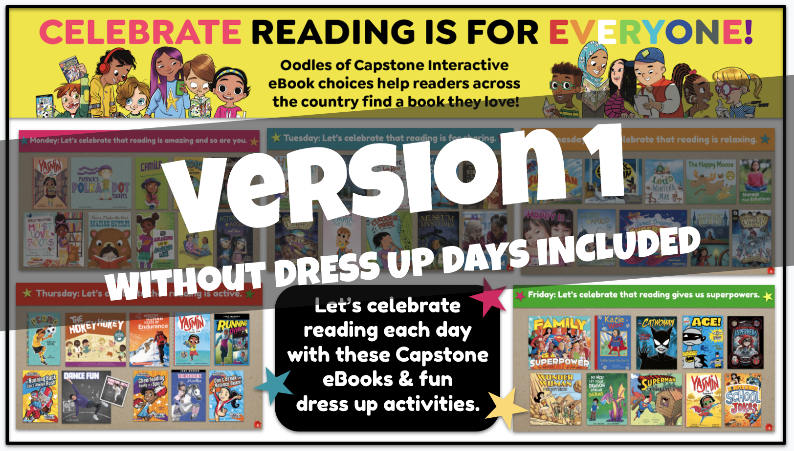 The Library Voice: Celebrate Reading Is For Everyone For 5 Days With 50 ...