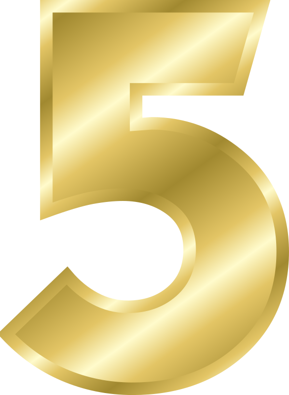 Free Printable: Gold Numbers 0 to 9 ~ Classroom Colors