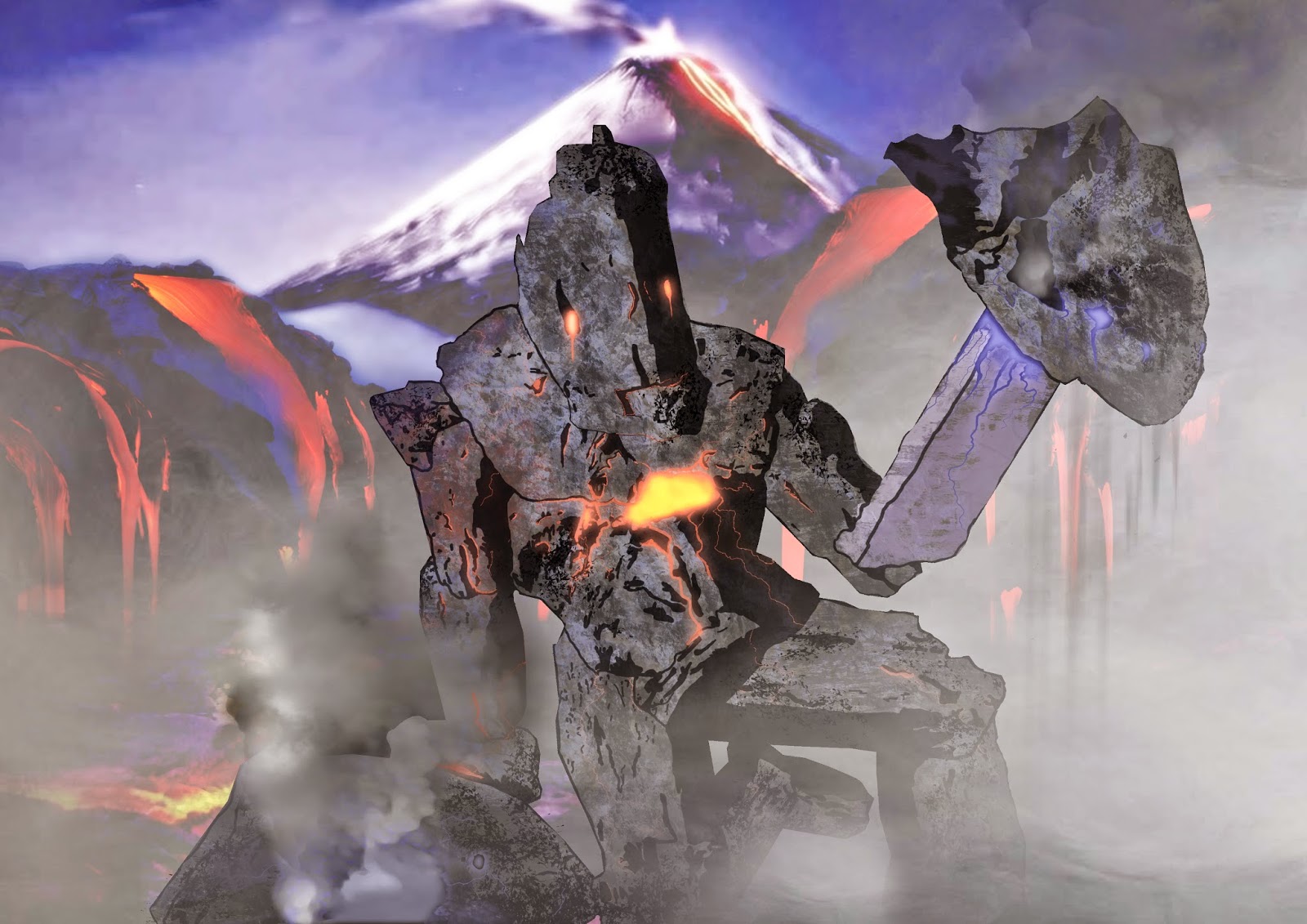 Ben Matthews: Photoshop, Maya and Mudbox: Lava Monster