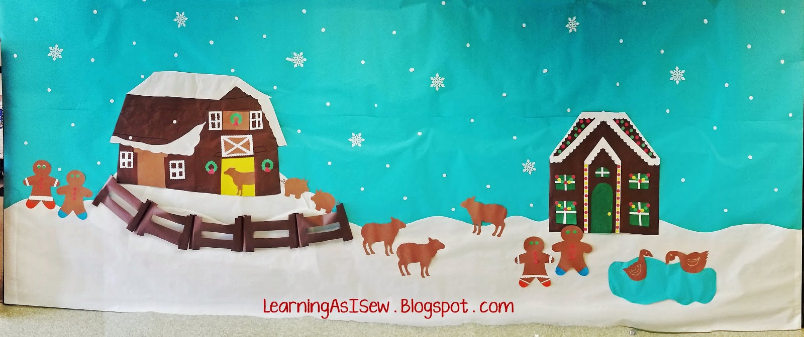 Learning As I Sew...bake, cut, and create: Gingerbread-themed Bulletin ...