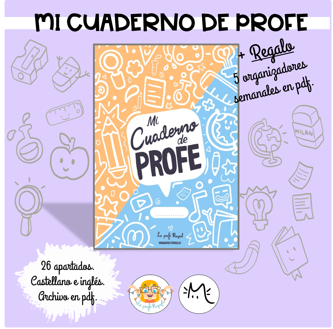 La Profe Raquel: CUADERNO DE PROFE 2020/2021 (Castellano e inglés) PDF ...