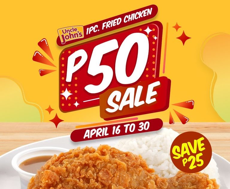 Ministop Uncle John's Fried Chicken P50 SALE