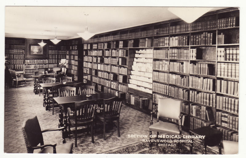 Uptown Chicago History: Medical Library at the Old Ravenswood Hospital