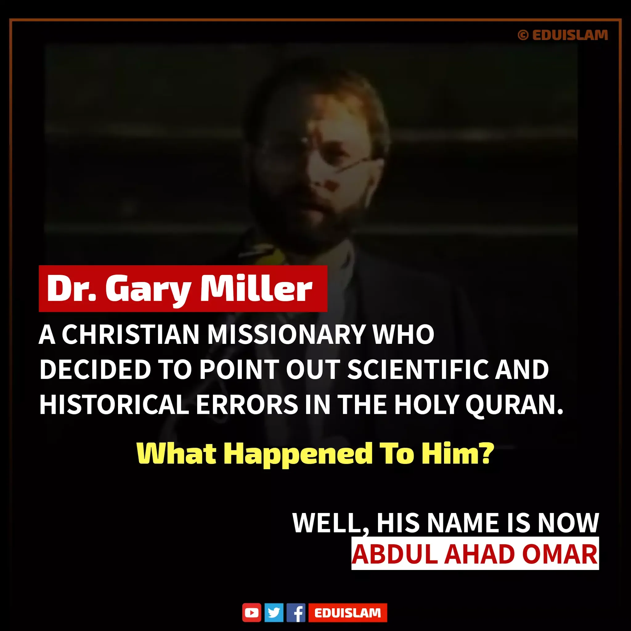 Dr Gary Miller, The Amazing Quran & His Conversion To Islam - moslimagz