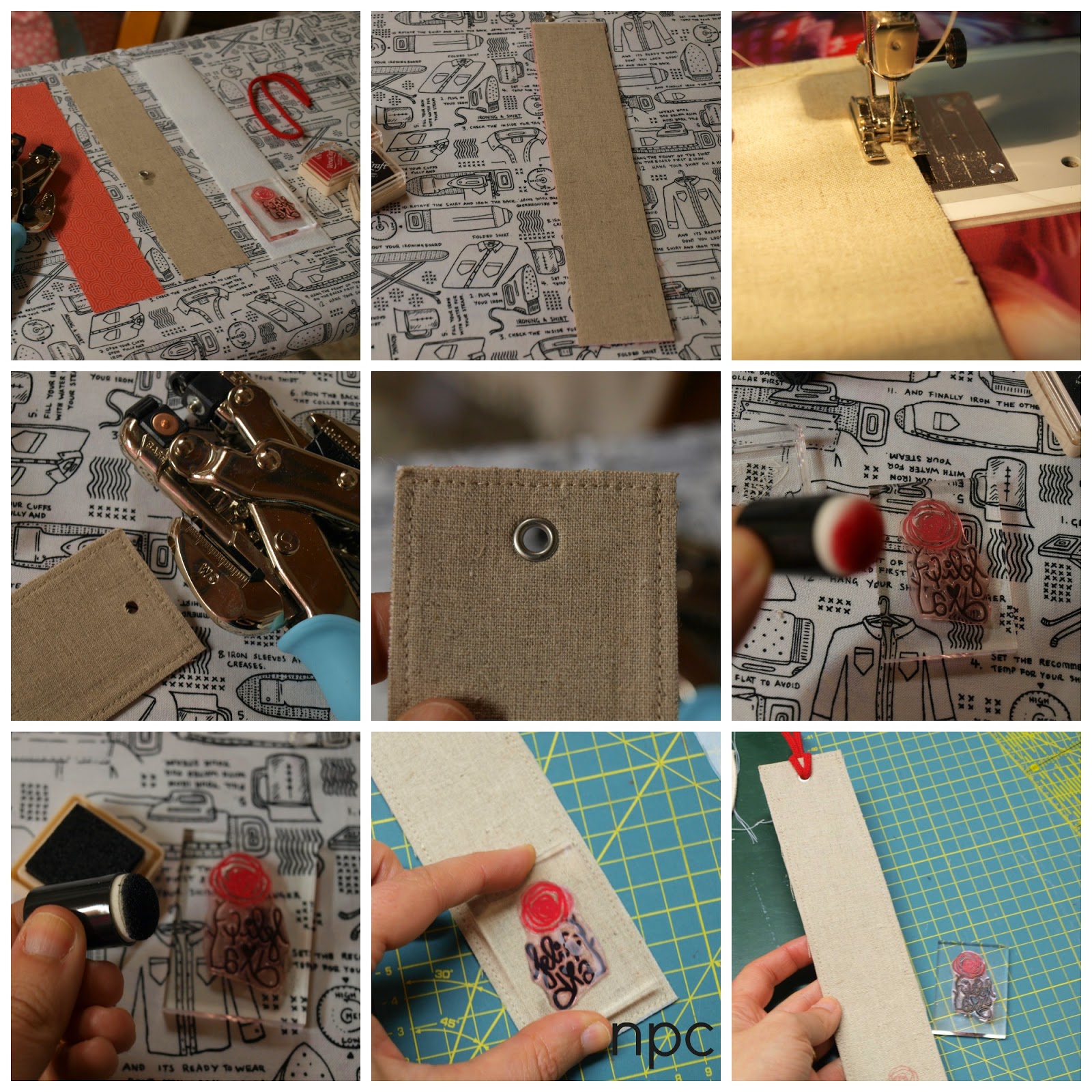 DIY...Un punt de llibre | No paris de cosir...