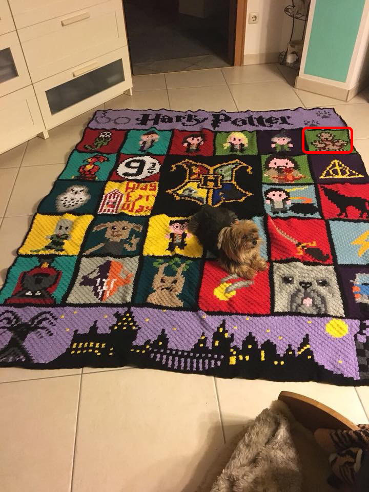 Ravenpuff & Magic Stuff: Harry Potter Crochet c2c squares