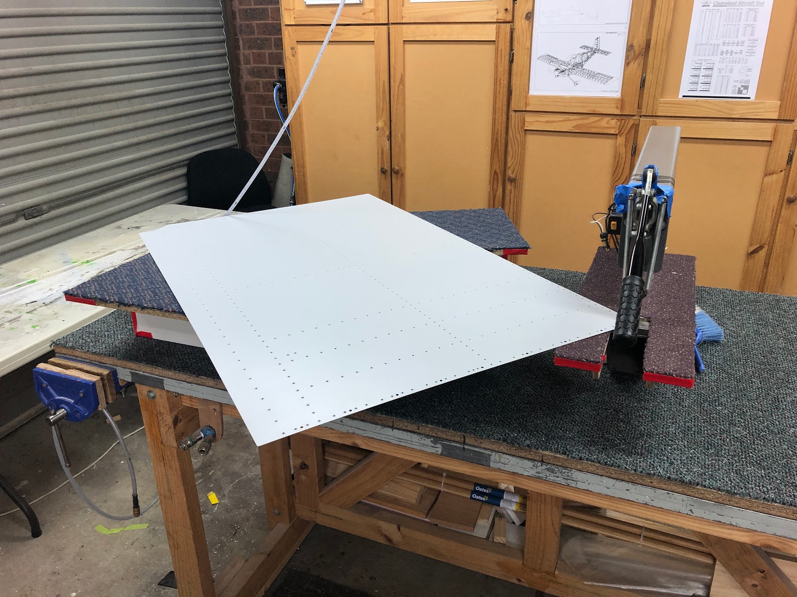 Trent's RV14 Build: 16-02: Wing Skins Prep / Wing Skins on Hold