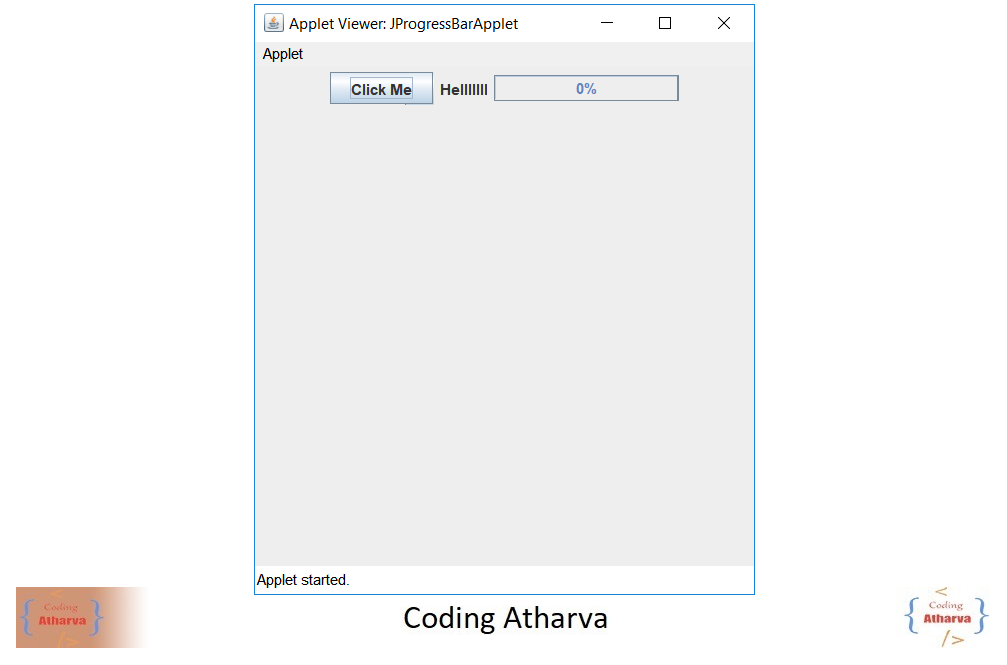 Practical 9 Write A Program To Launch A Jprogressbar ~ Coding Atharva