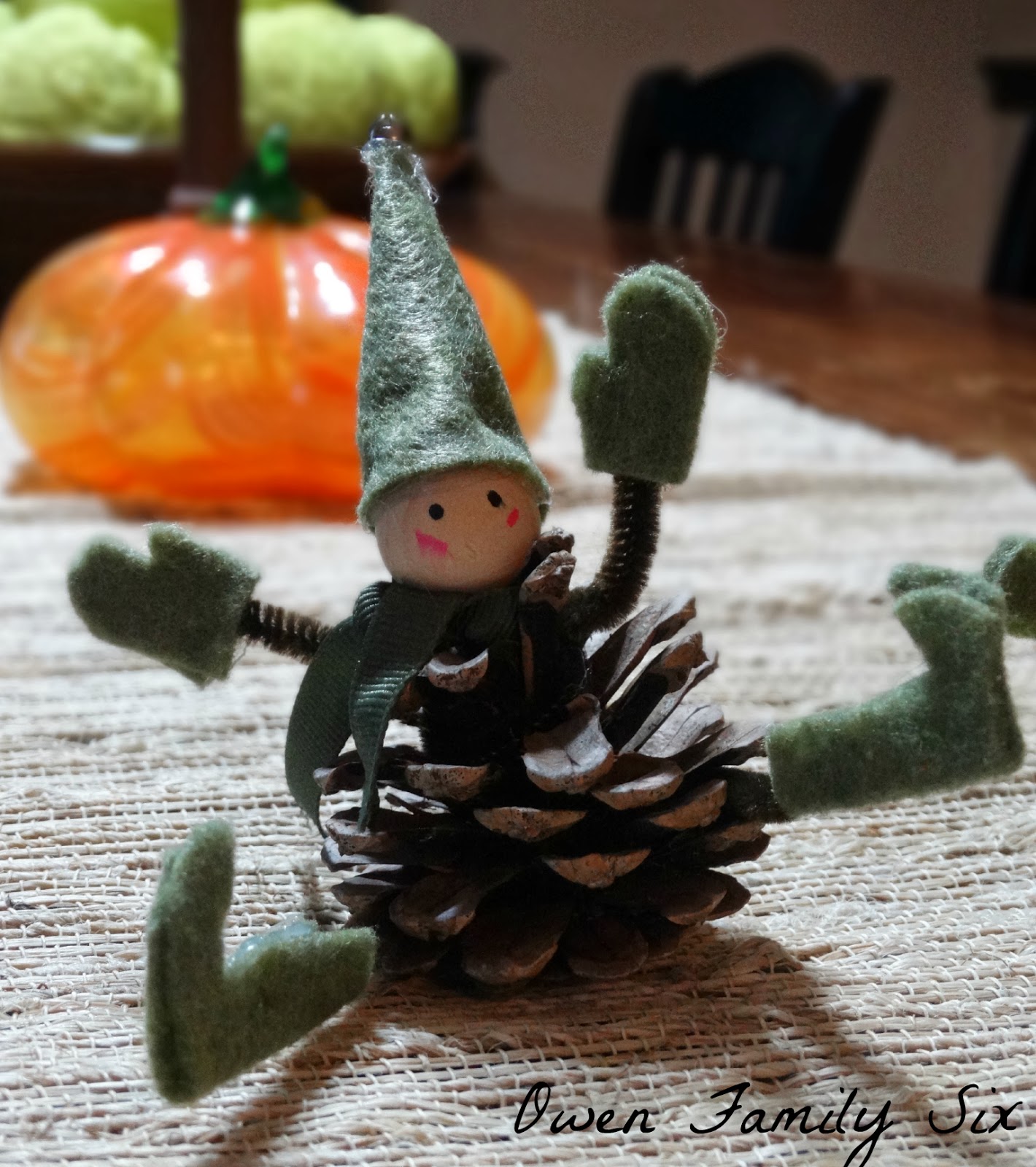 Owen Family Six: Pinecone Elves