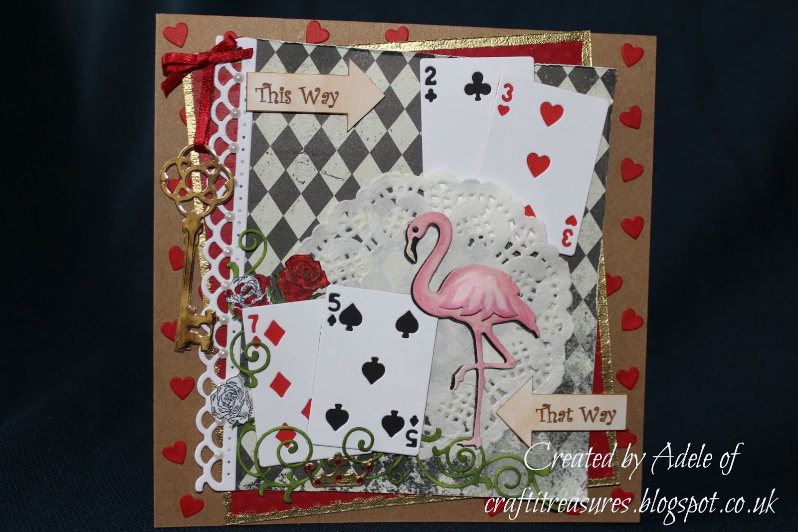 Crafti Treasures: Alice in Wonderland card