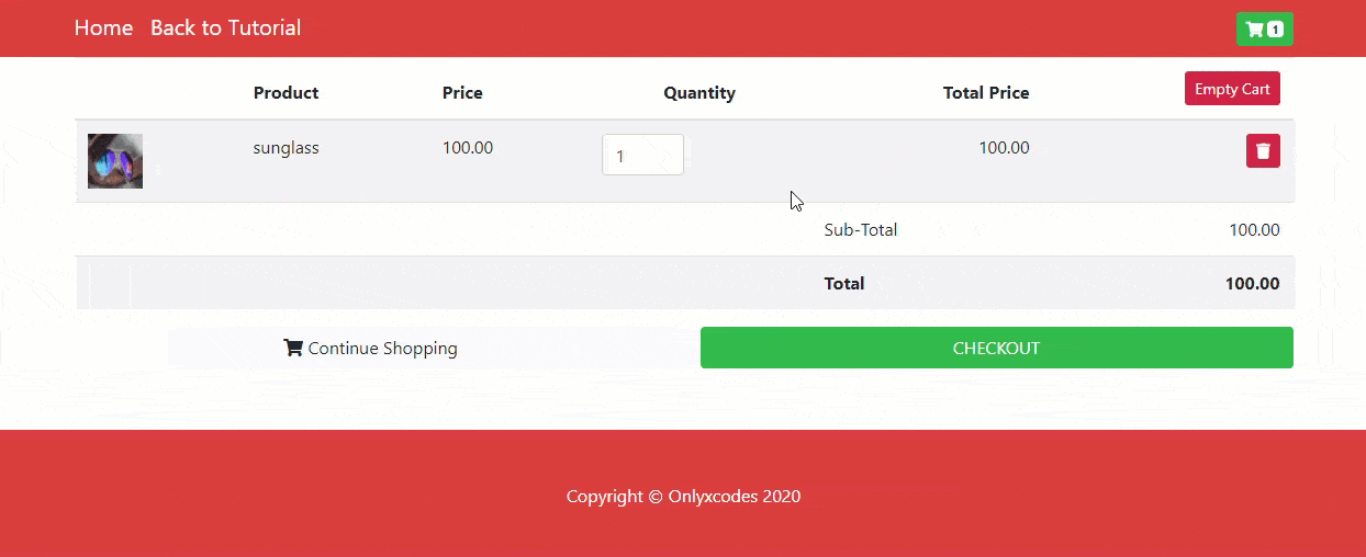 Update Item Quantity In Cart Update Item Quantity In Cart