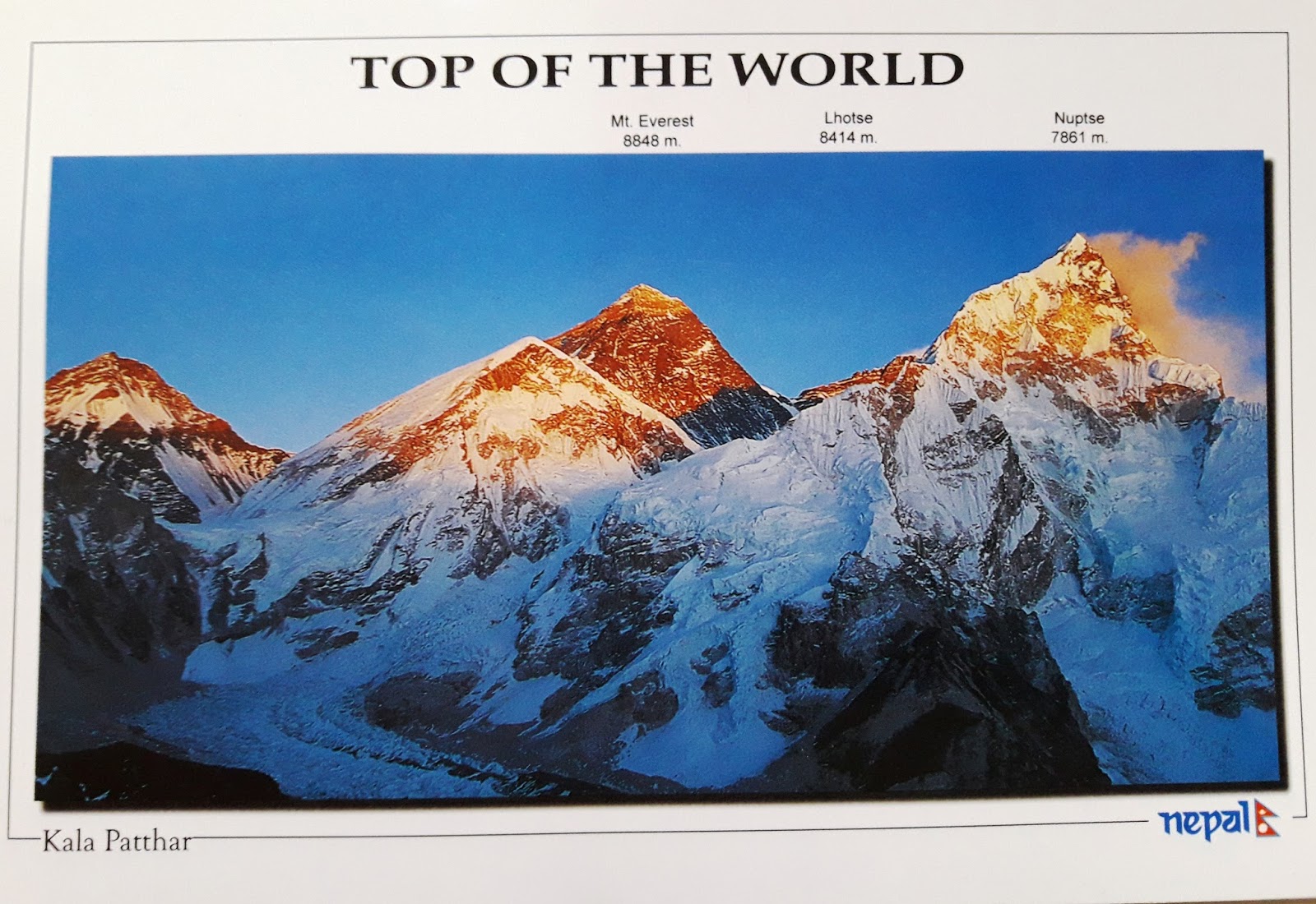 Namaste Postcards: Nepal: Mount Everest