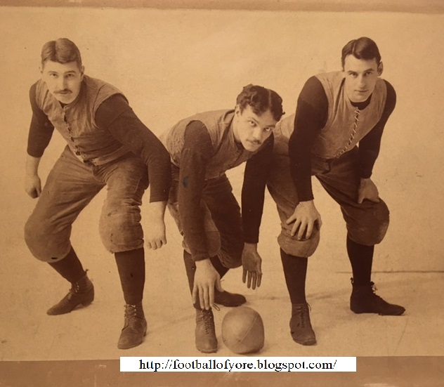 Football of Yore: Harvard “1892 Center Trio”