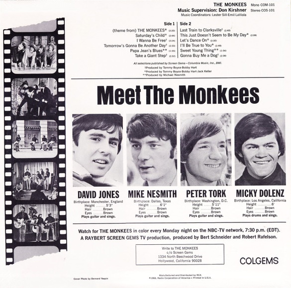 Classic Rock Covers Database: The Monkees - The Monkees (1966)