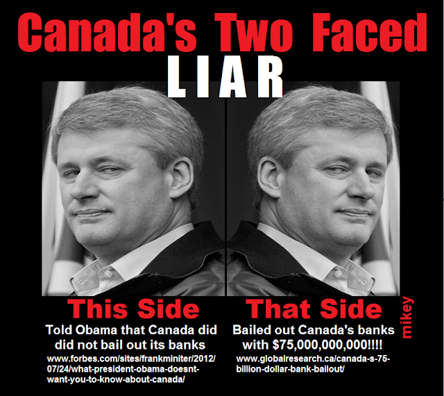 Aunty Harper Graphics by mikey: Stephen Harper: Canada's Two Faced LIAR