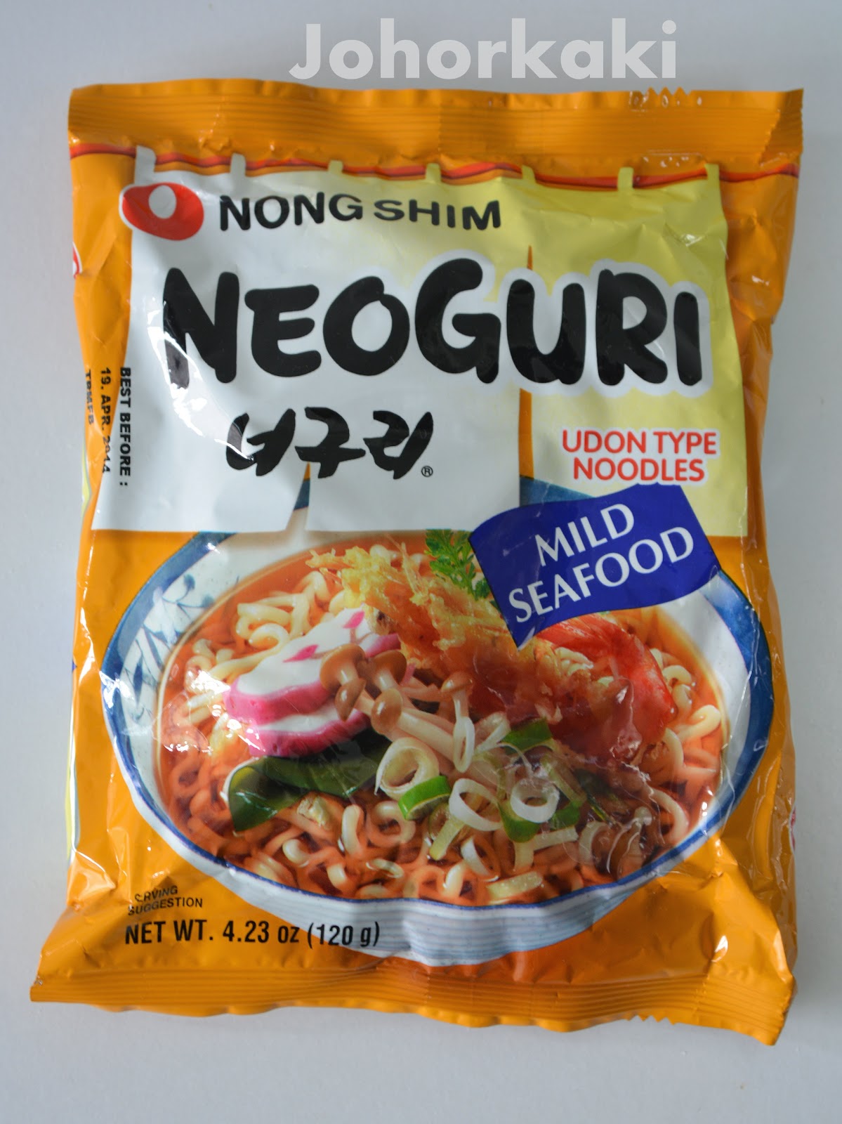 Nong Shim Neoguri Mild Seafood Udon Type Noodles |Tony Johor Kaki ...