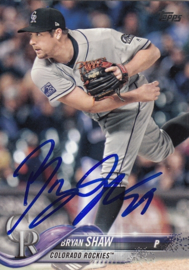 Daily Autograph: Bryan Shaw