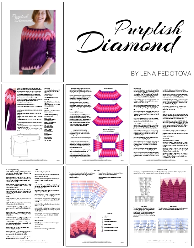 PATTERN RELEASE: Purplish Diamond Sweater