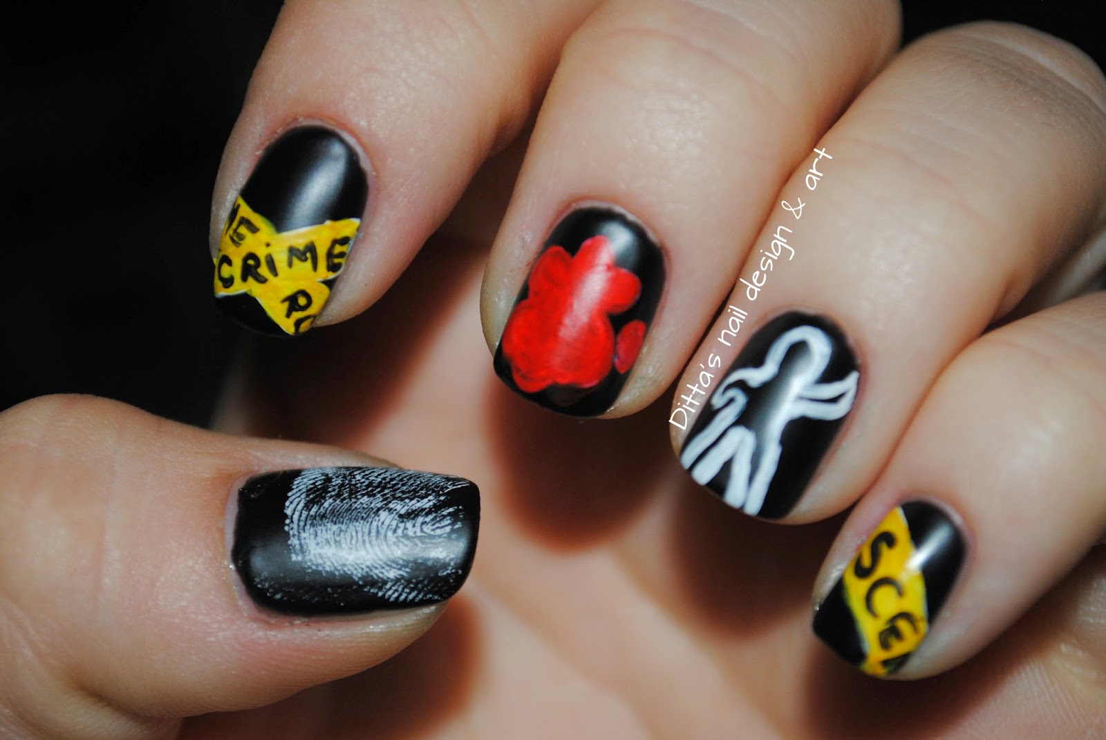 Ditta's nail design & art : Alphabet nail art challenge - Letter C