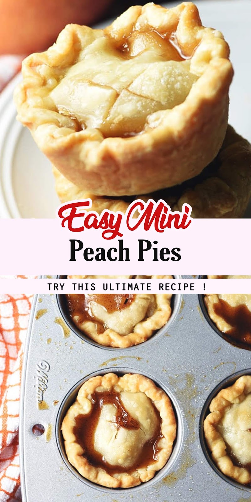 EASY MINI PEACH PIES - MINGGU WAWAN