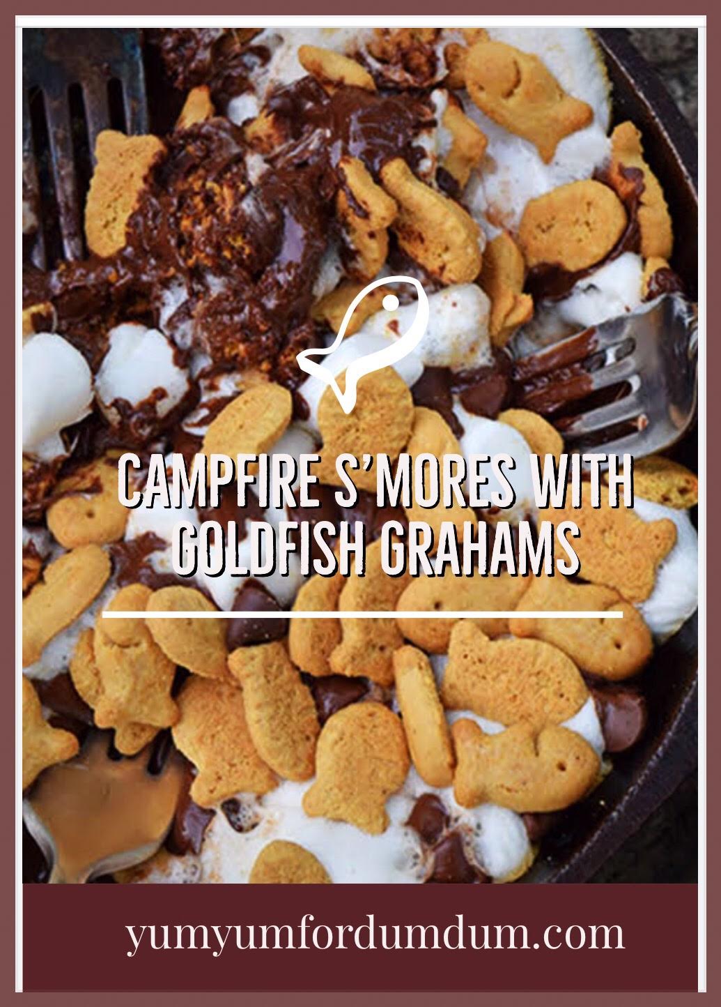 Yum Yum for Dum Dum: Campfire S’mores with Goldfish Grahams