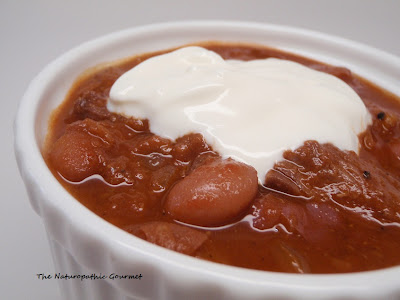The Naturopathic Gourmet: Red Bean Chili with Dark Chocolate