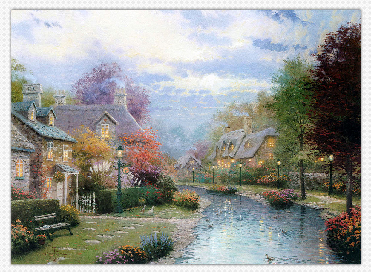 Selección de Paisajes variados de Thomas Kinkade