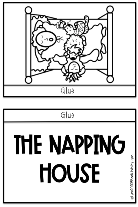 THE NAPPING HOUSE BOOK SEQUENCING CRAFT ~ Book Units by Lynn
